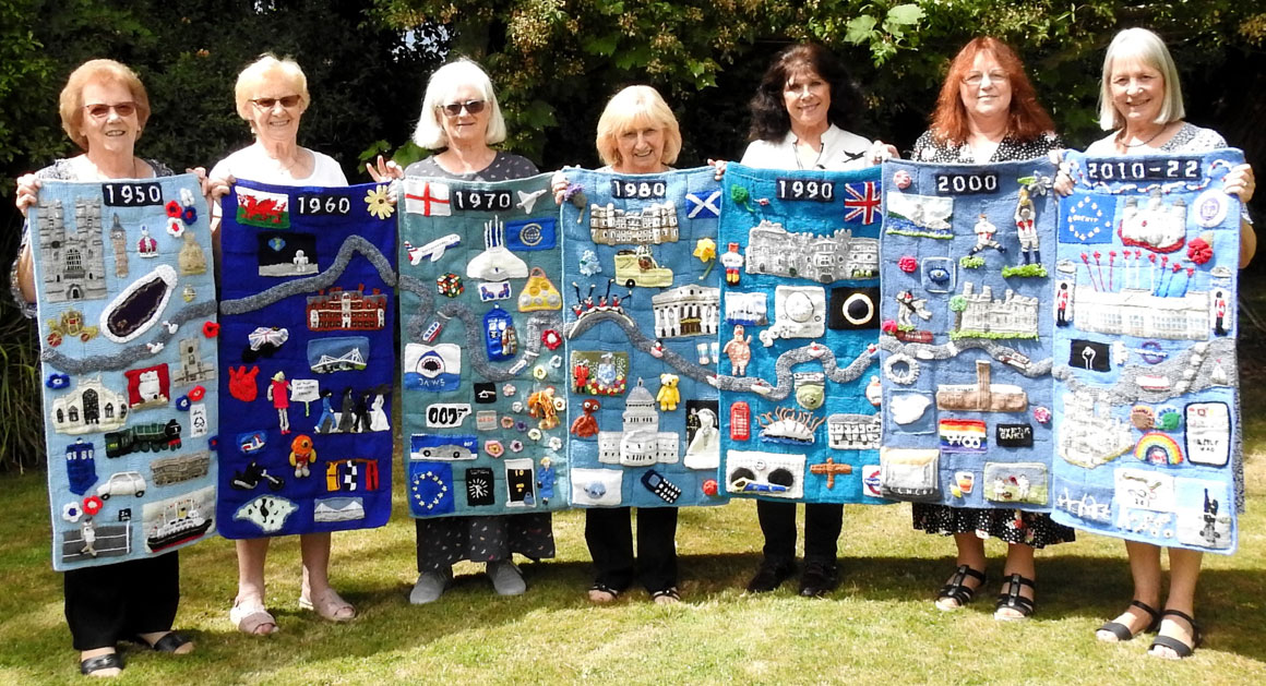 Exhibition of Wall Hanging Maps at Wonderwool Wales | WCM